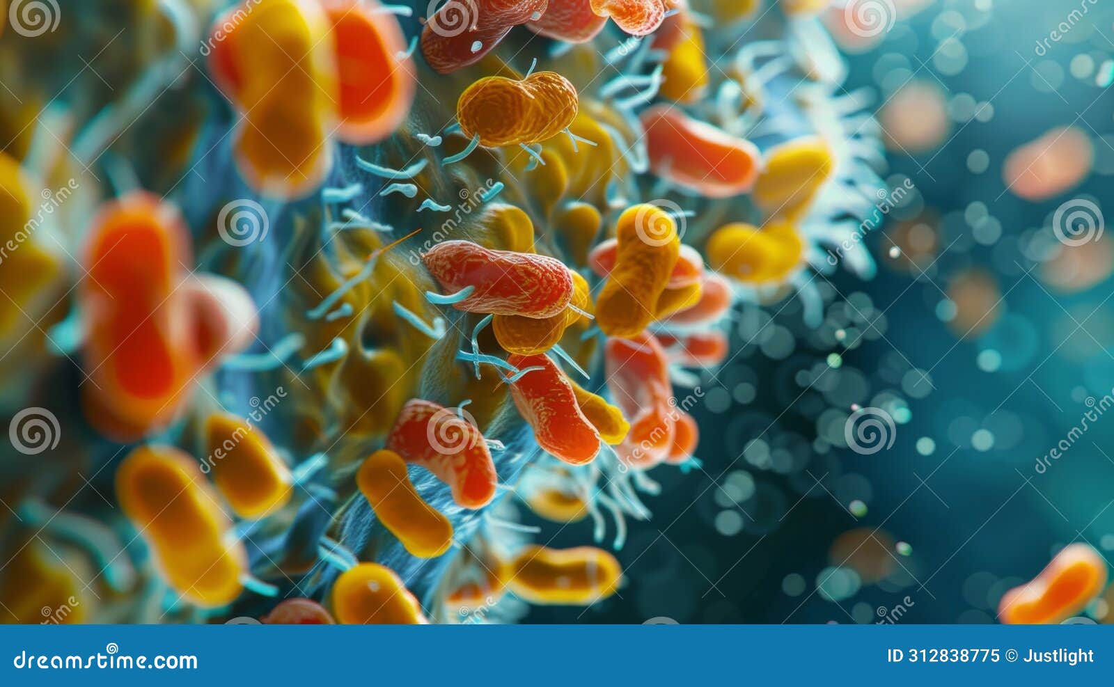 In this Image a Single Bacterial Cell Can Be Seen Attaching Itself To ...