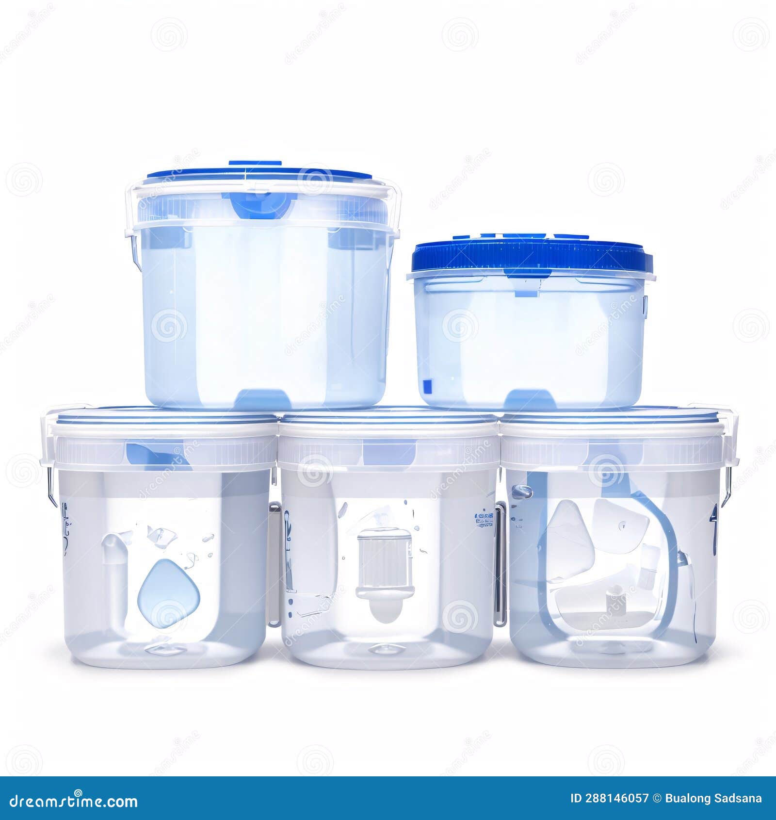 Single-Use Plastic Waste is Isolated on a White Background. Stock ...