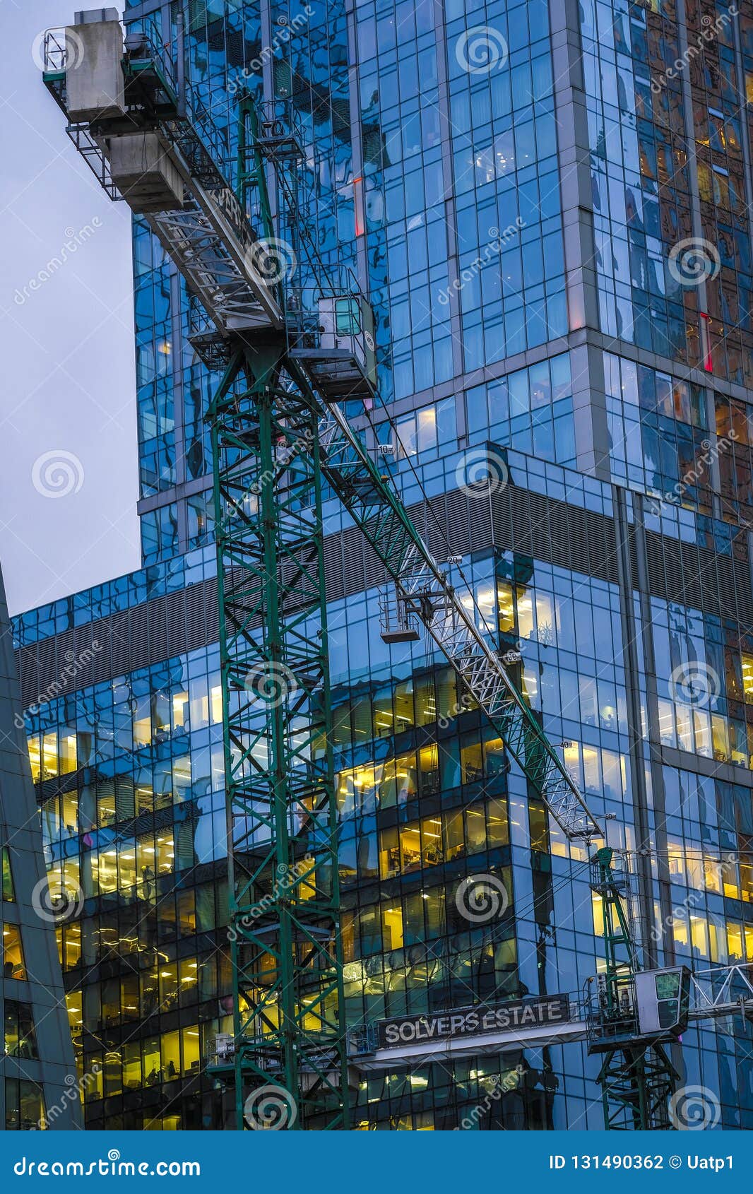 Image of Skyscraper Under Construction Editorial Photography - Image of ...