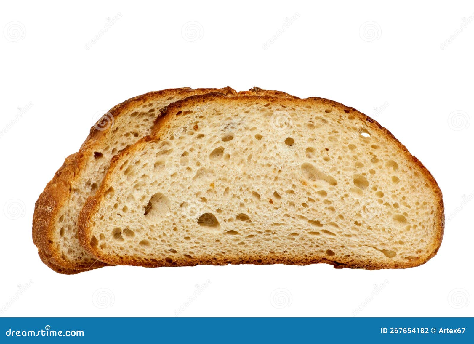 Sliced White Bread with Crispy Crust Stock Photo - Image of breakfast ...