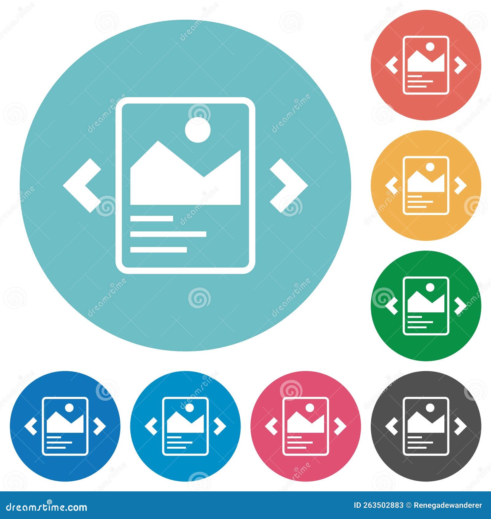 Image Slideshow With Captions Flat Color Icons With Quadrant Frames ... Image Slideshow With Captions Flat Color Icons With Quadrant Frames ...