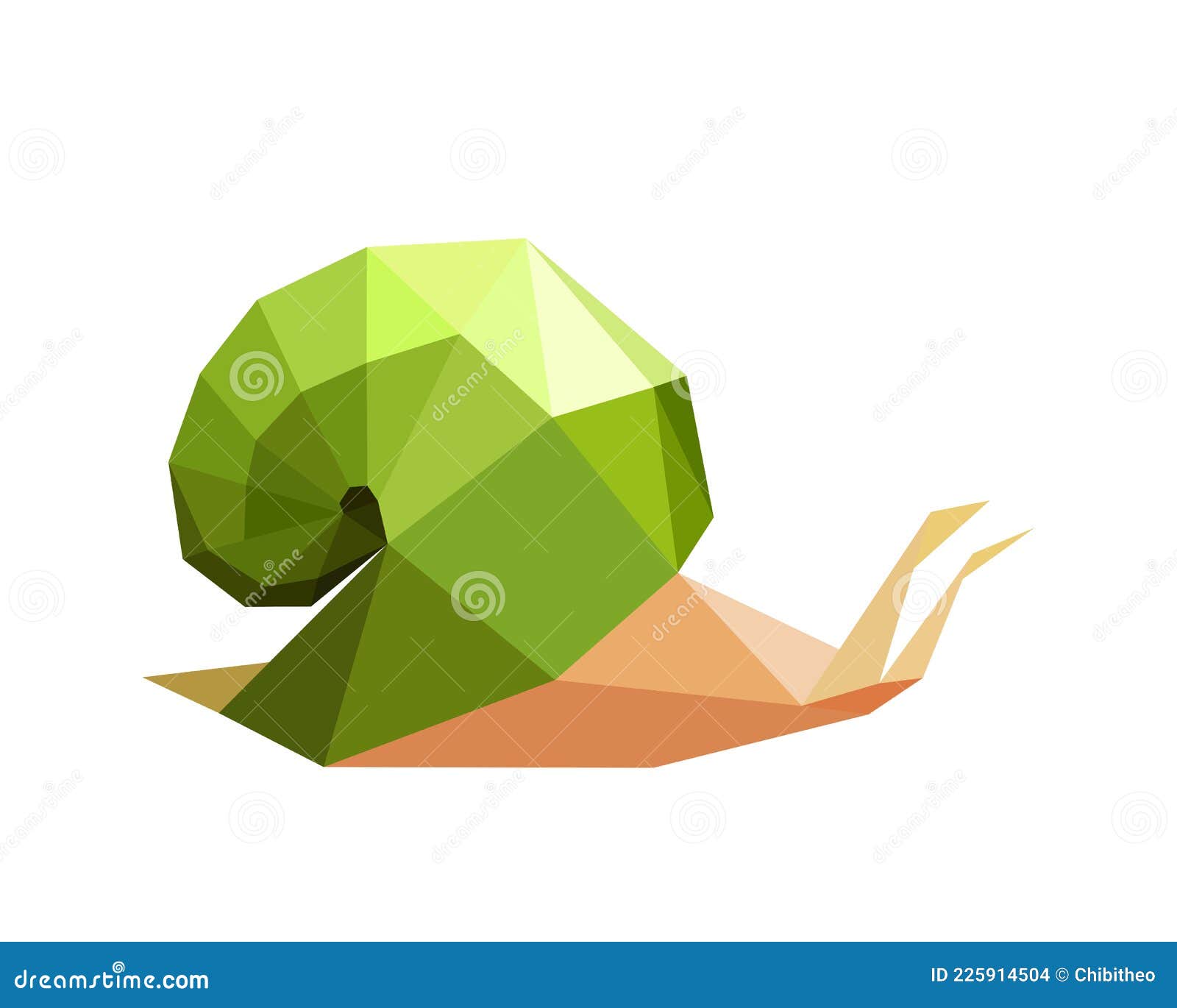 Image of Slug Polygonal Art. Vector Illustration Stock Vector ...