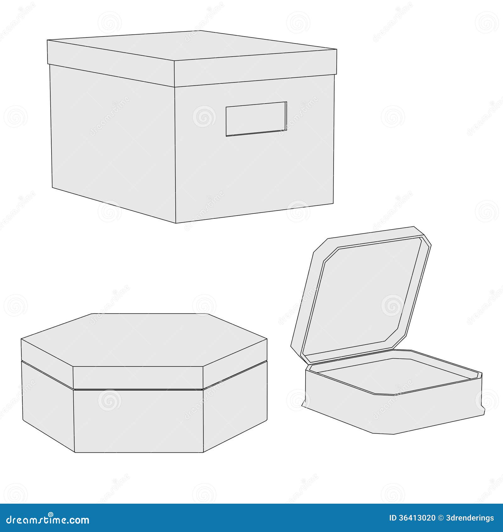 Image of small boxes stock illustration. Illustration of toon - 36413020