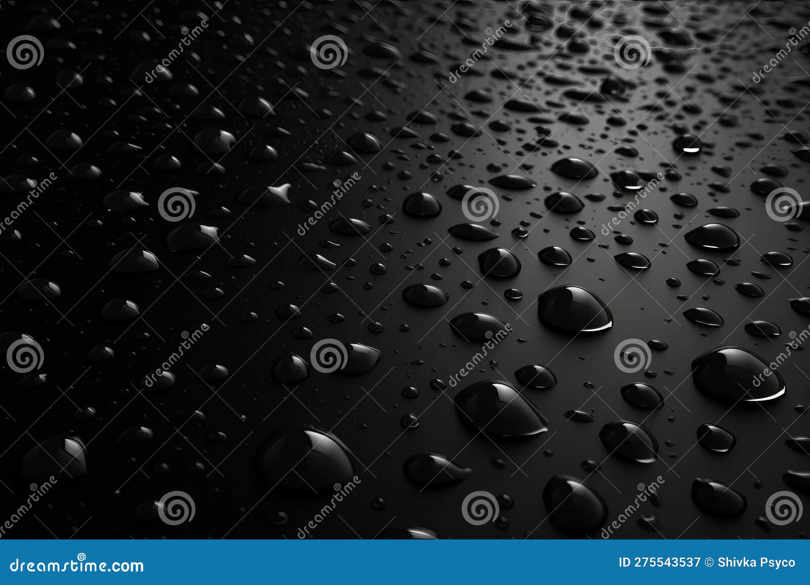 Image of Small Raindrops on Gradient Color Background Generative AI ...