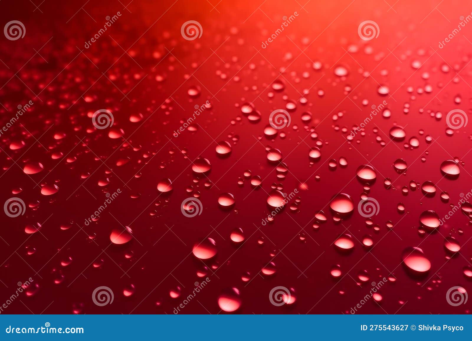 Image of Small Raindrops on Gradient Color Background Generative AI ...