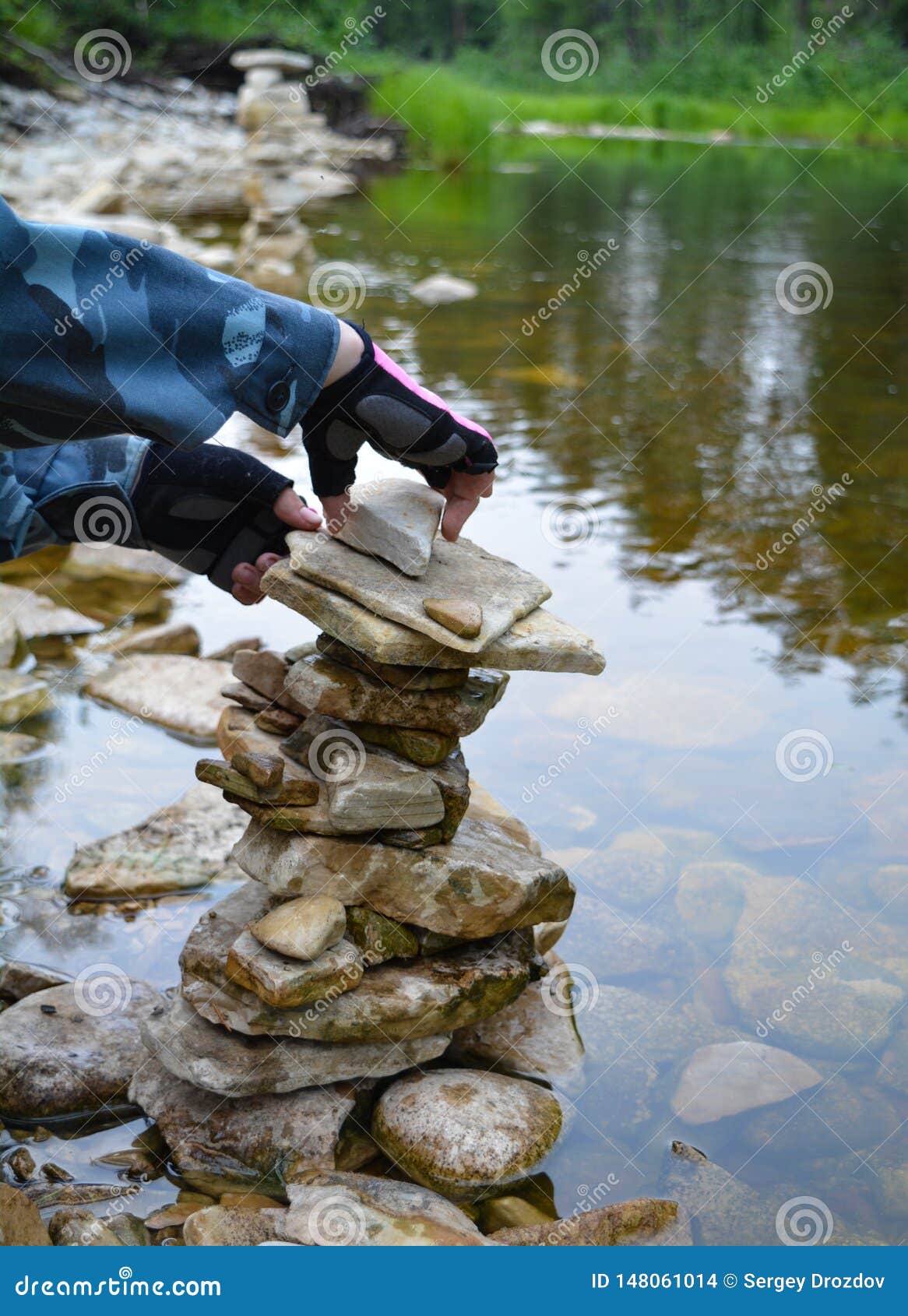 Little stone tower stock photo. Image of tower, summer - 148061014