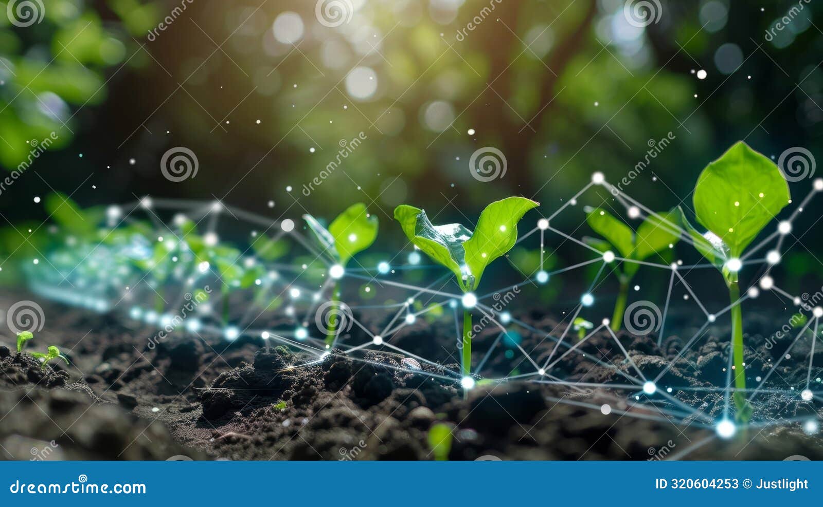 An Image of a Smart Irrigation System in Action Triggered by Data ...