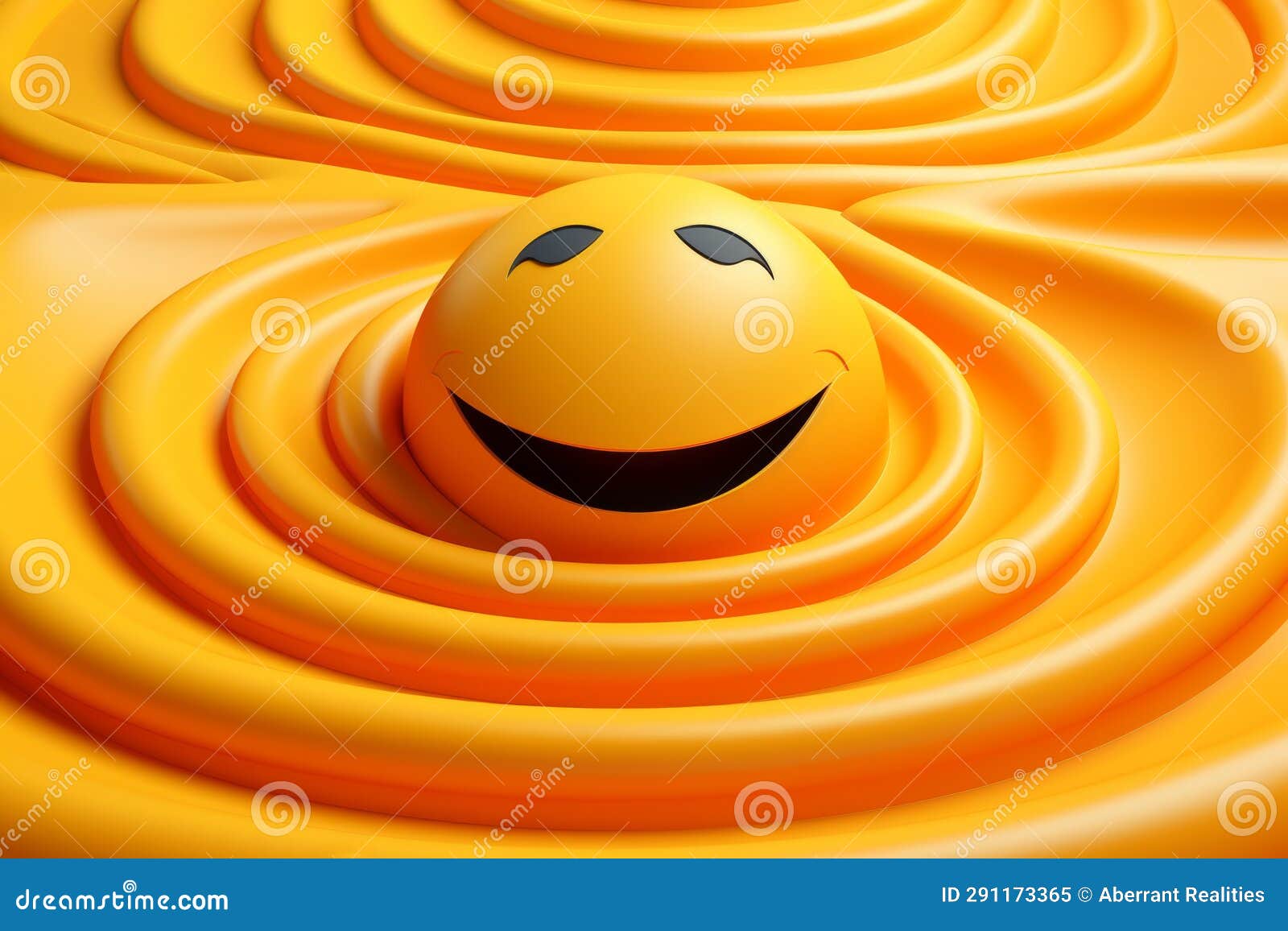 An Image of a Smiley Face in a Pool of Yellow Liquid Stock Illustration ...