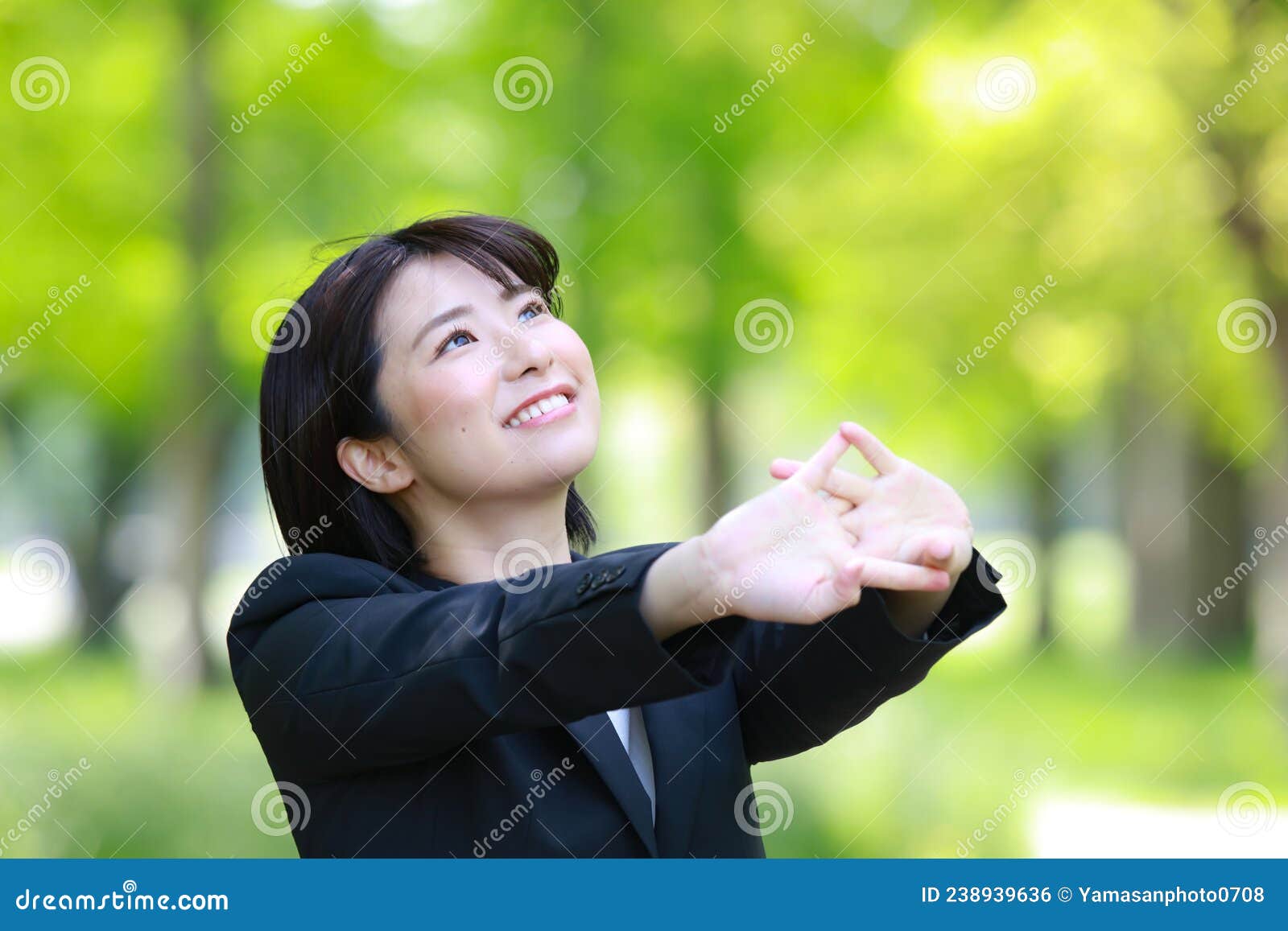 Smile female employee stock photo. Image of clothing - 238939636