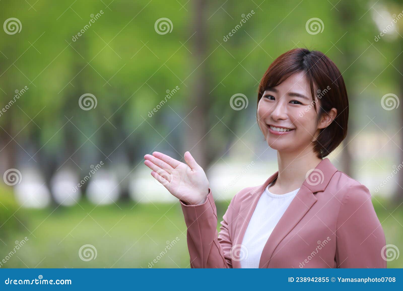 Smile female employee stock image. Image of cute, body - 238942855