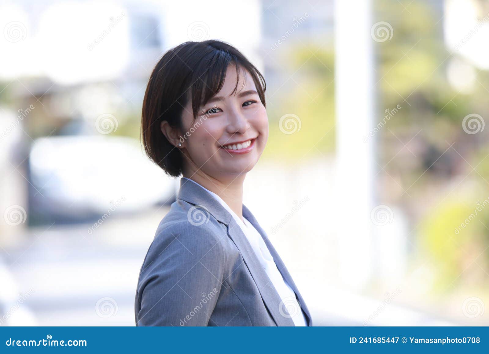 Smiley Female Office Worker Stock Image - Image of employee, beautiful ...