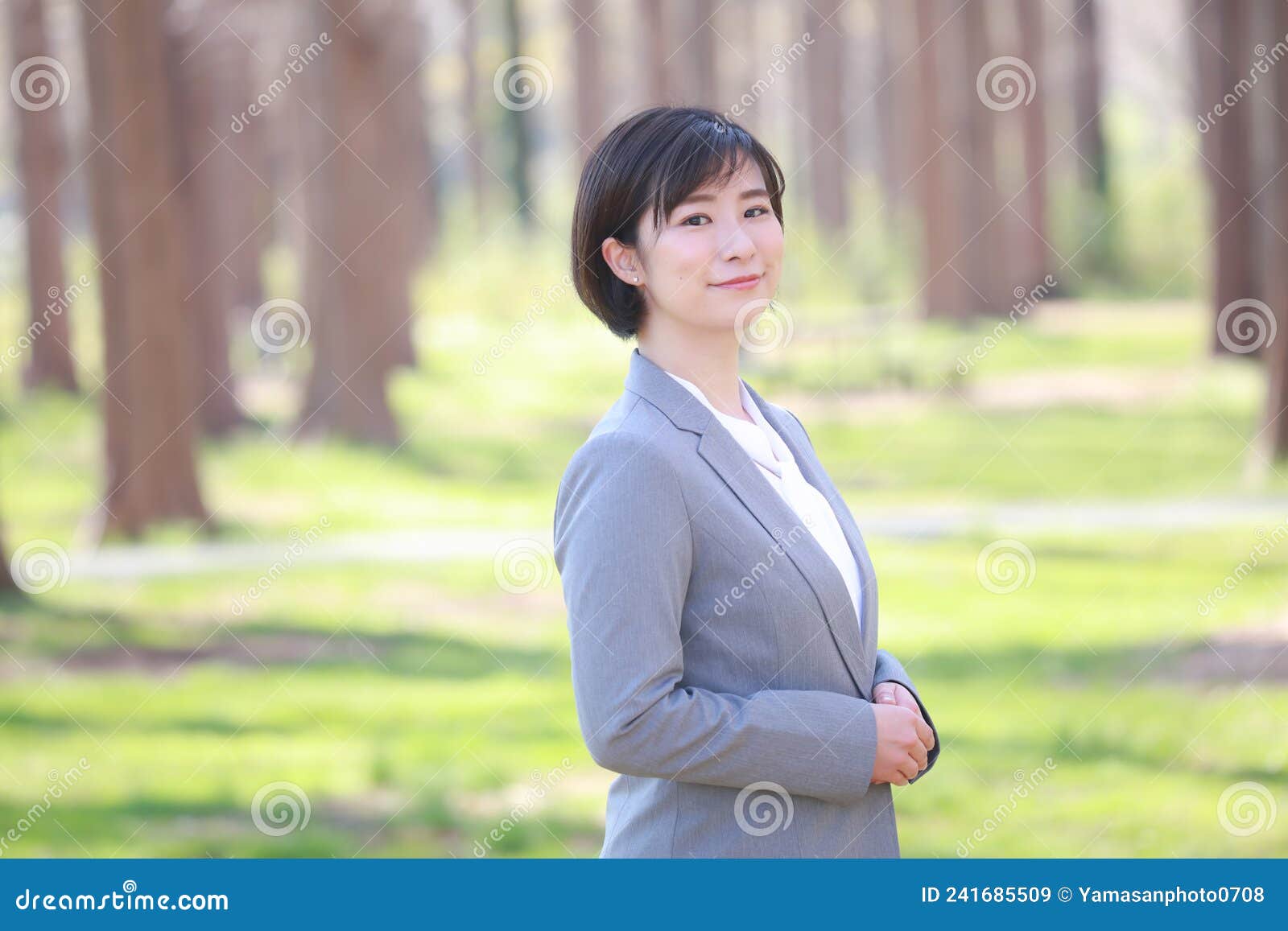 Smiley Female Office Worker Stock Image - Image of beautiful, employee ...