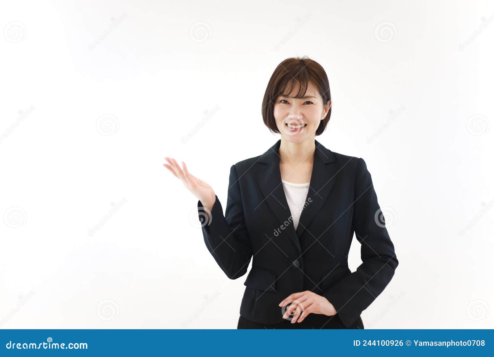 Smiley Female Office Worker Stock Photo - Image of worker, copy: 244100926