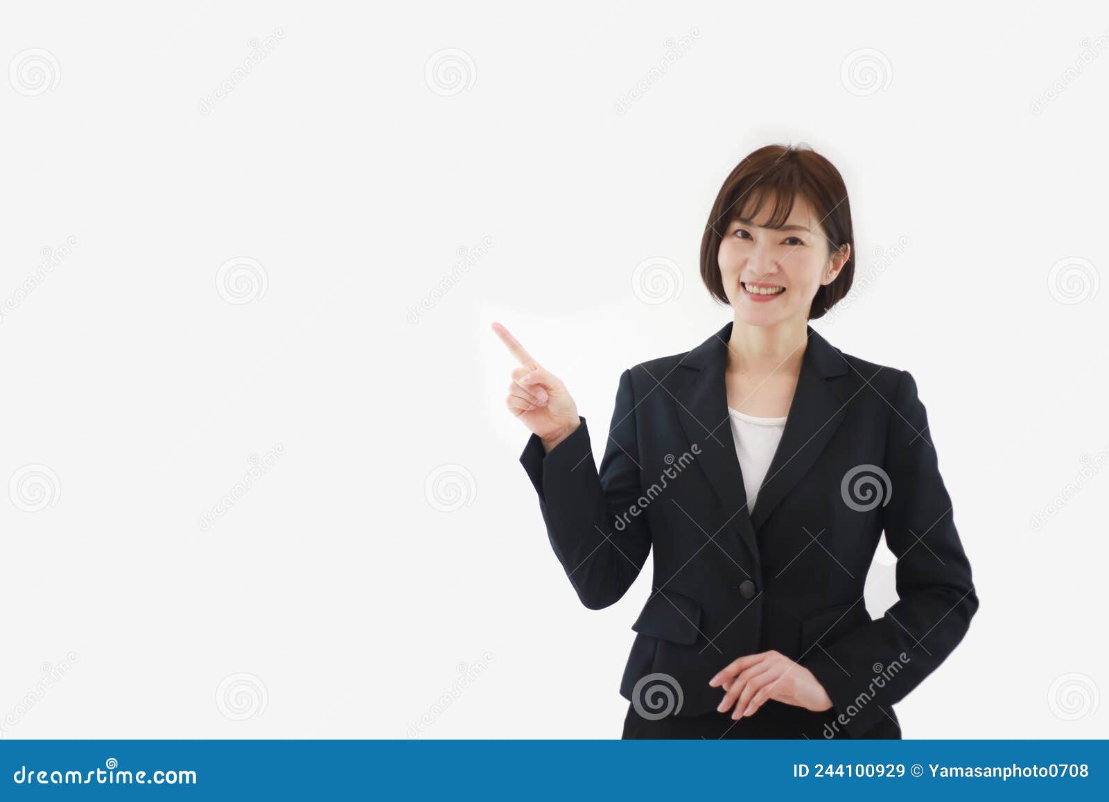 Smiley Female Office Worker Stock Image - Image of female, indoors ...