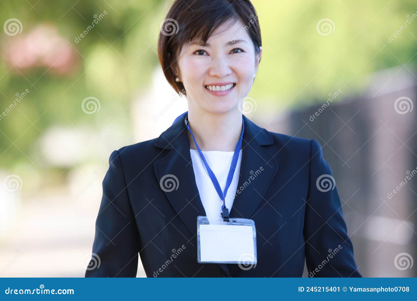 Smiley Female Office Worker Stock Image - Image of office, portrait ...