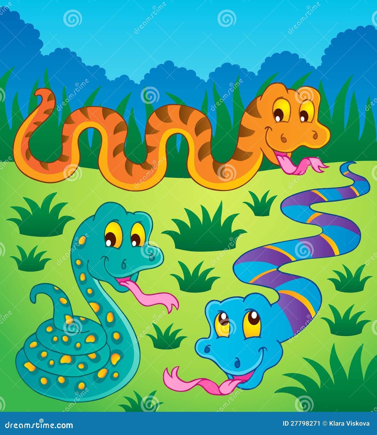 Image with snake theme stock vector. Illustration of fauna - 27798271
