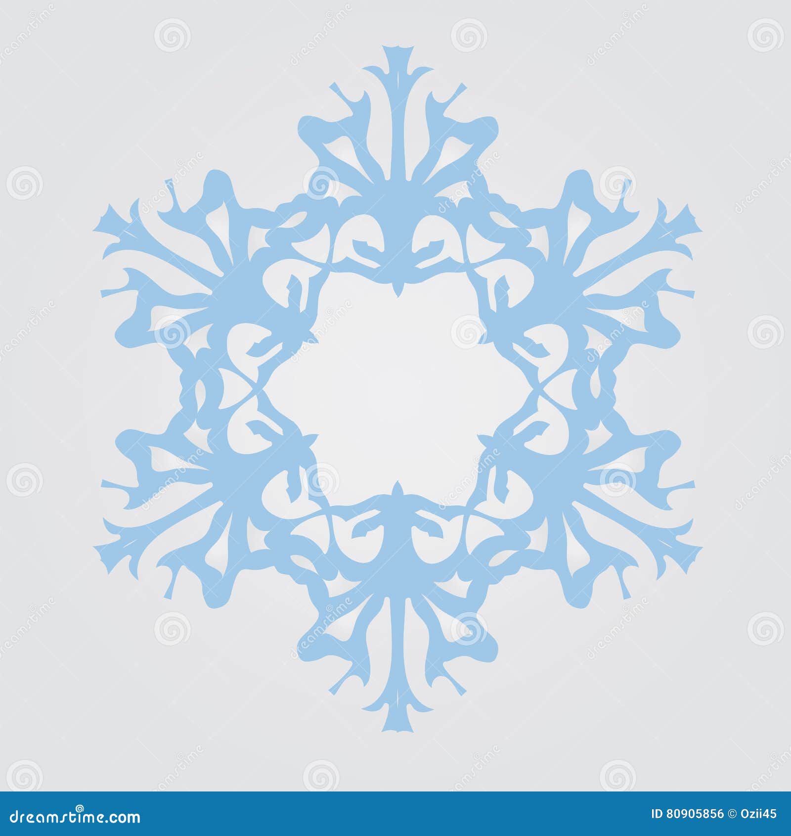 The Image of Snowflakes on a Gray Background. Stock Vector ...