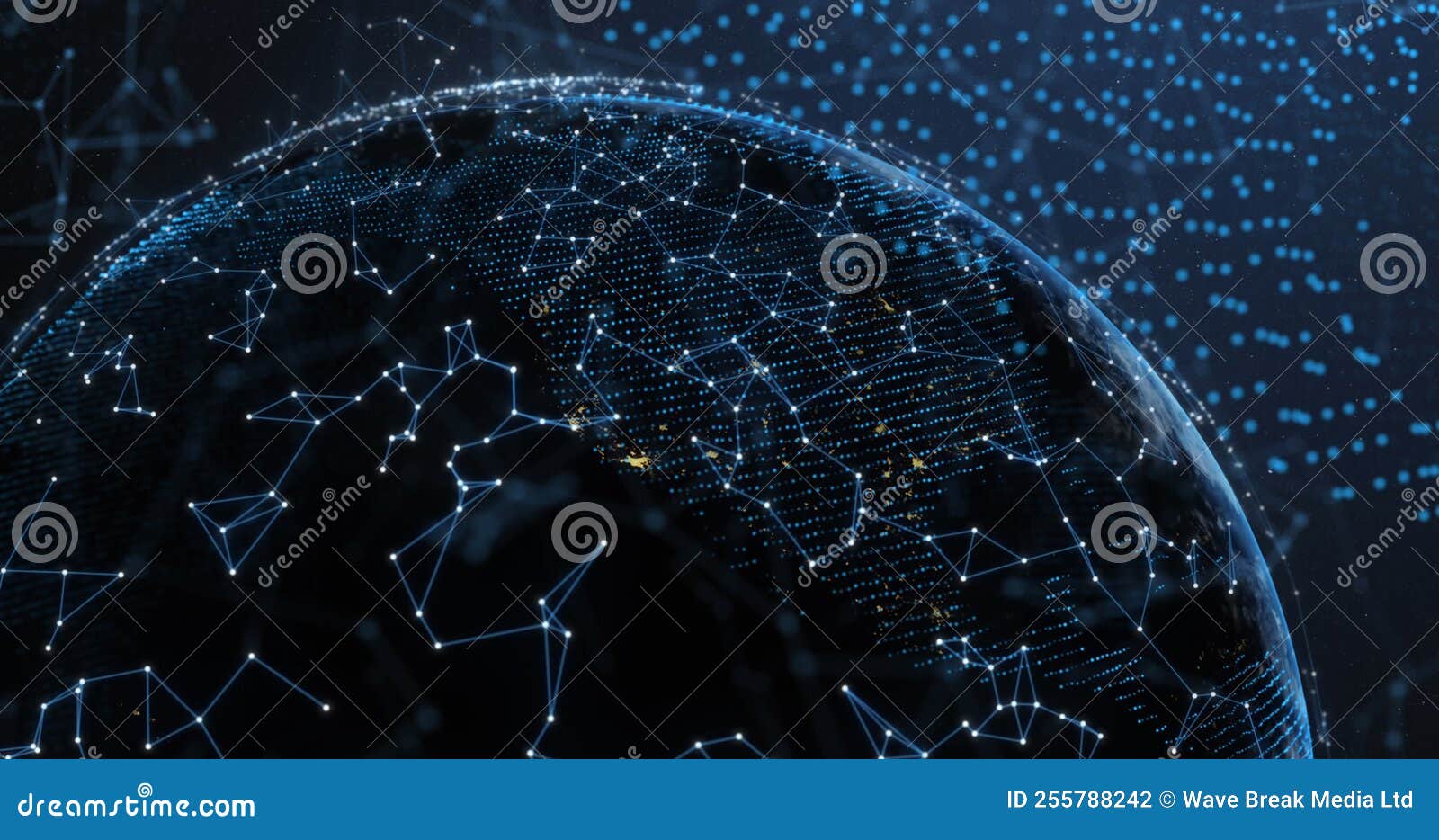 Image of Social Media Icons and Texts Over Globe Stock Illustration ...