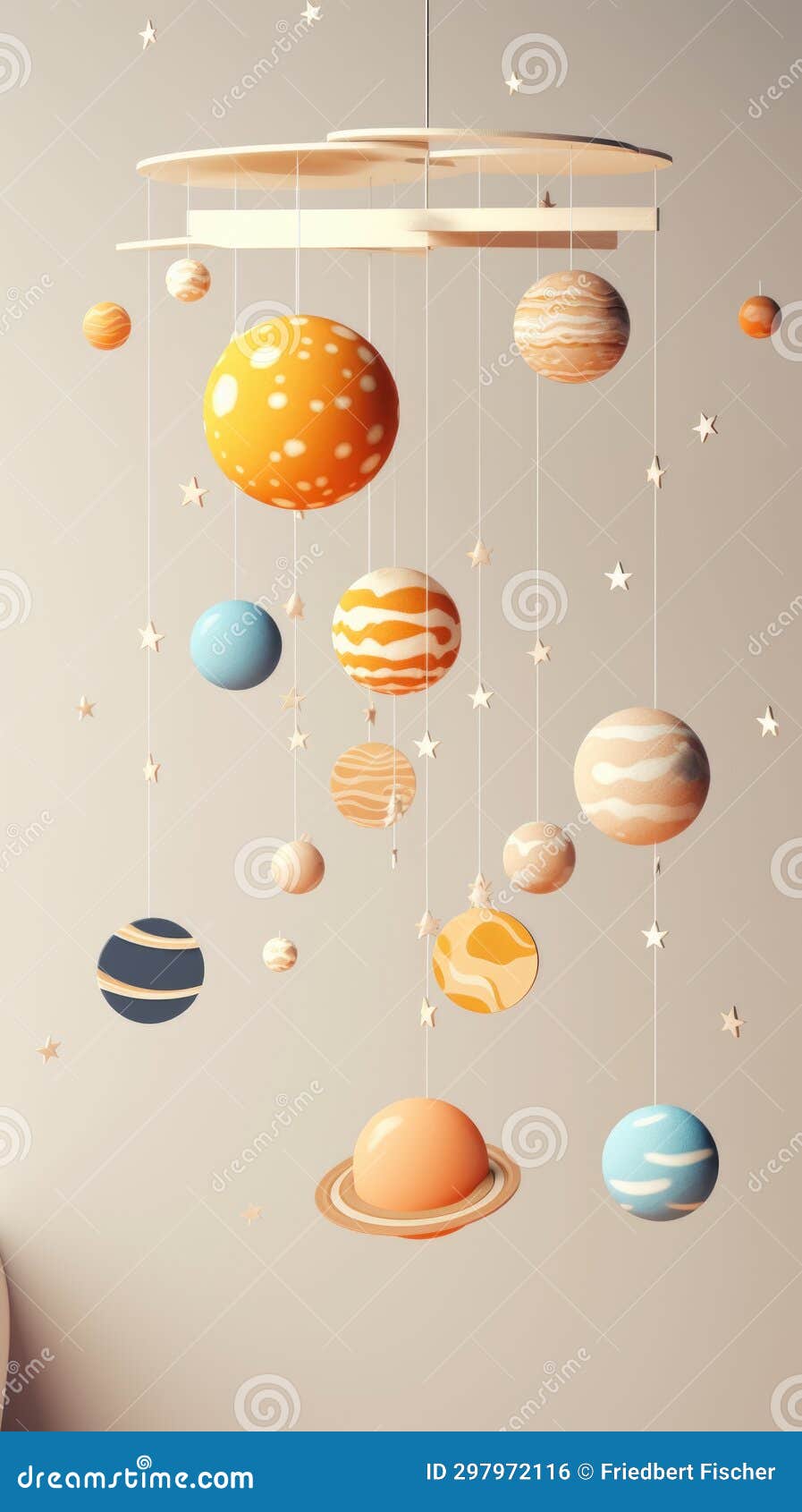 An Image of a Solar System Hanging from a Ceiling, Imaginary Mobile for ...