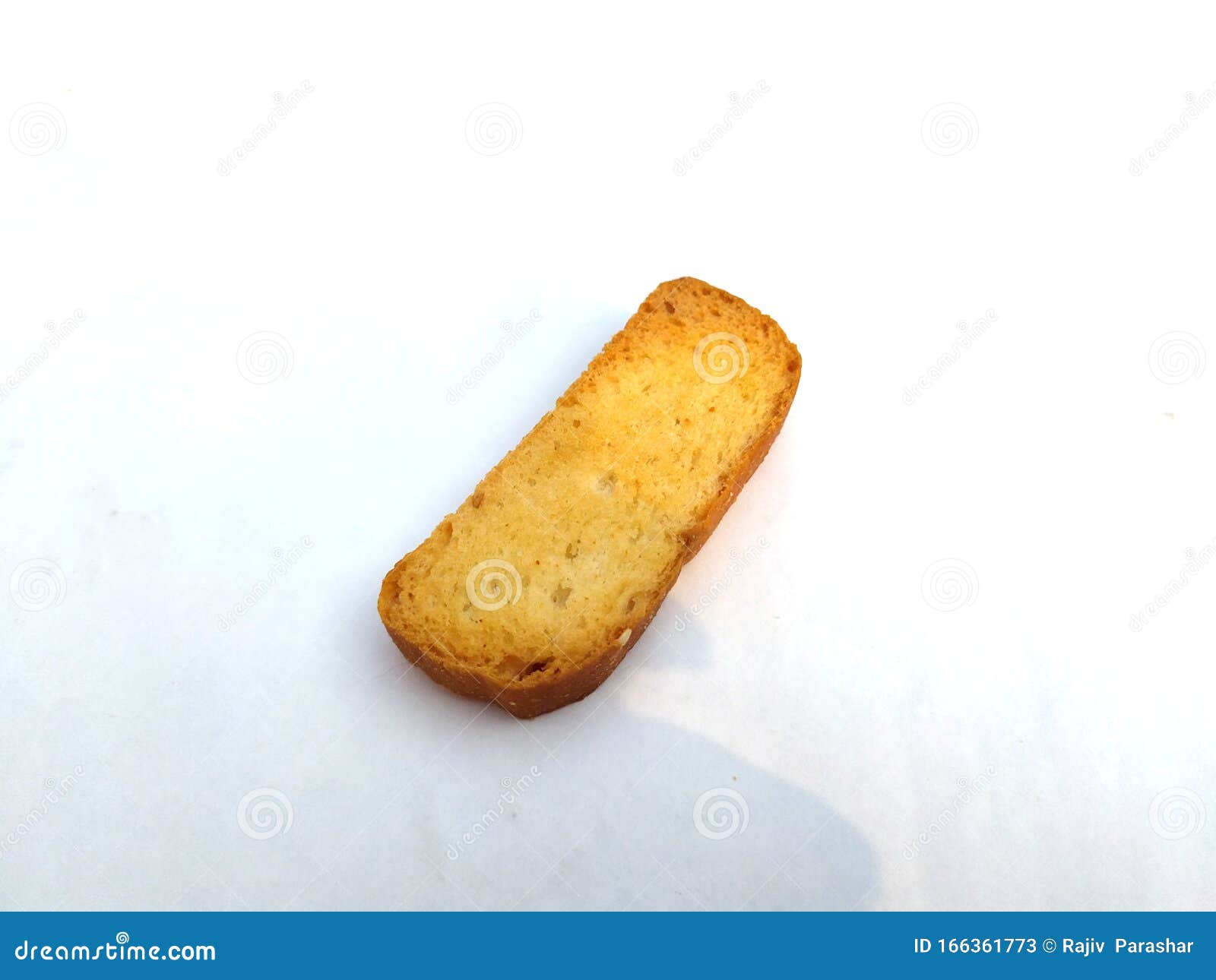 Some Fresh Dry Bread Peace Isolated on White Background Stock Image ...