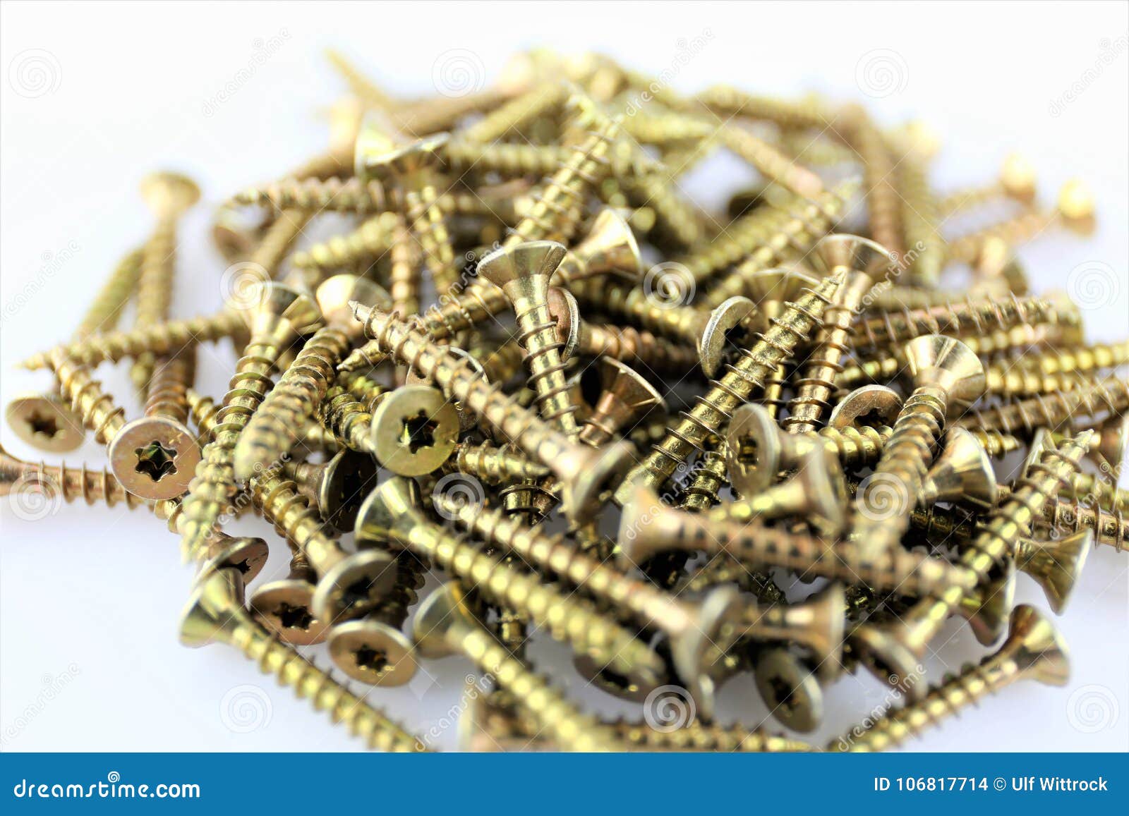 An Image of Some Screws, with Copy Space Stock Photo - Image of ...