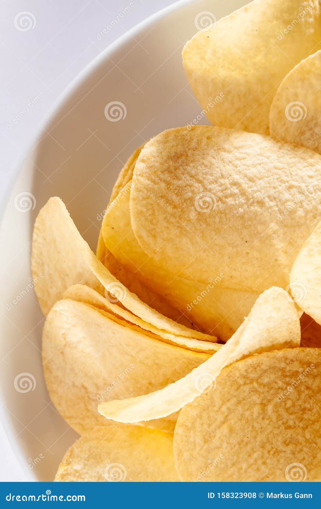 Typical Crisps in a White Bowl Stock Photo - Image of lunch, ingredient ...