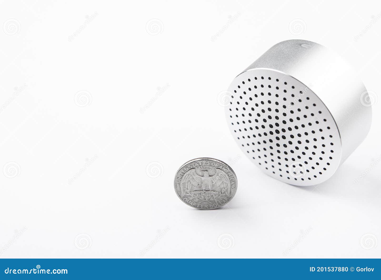 Image of Sound Speaker Coin White Background Stock Photo - Image of ...
