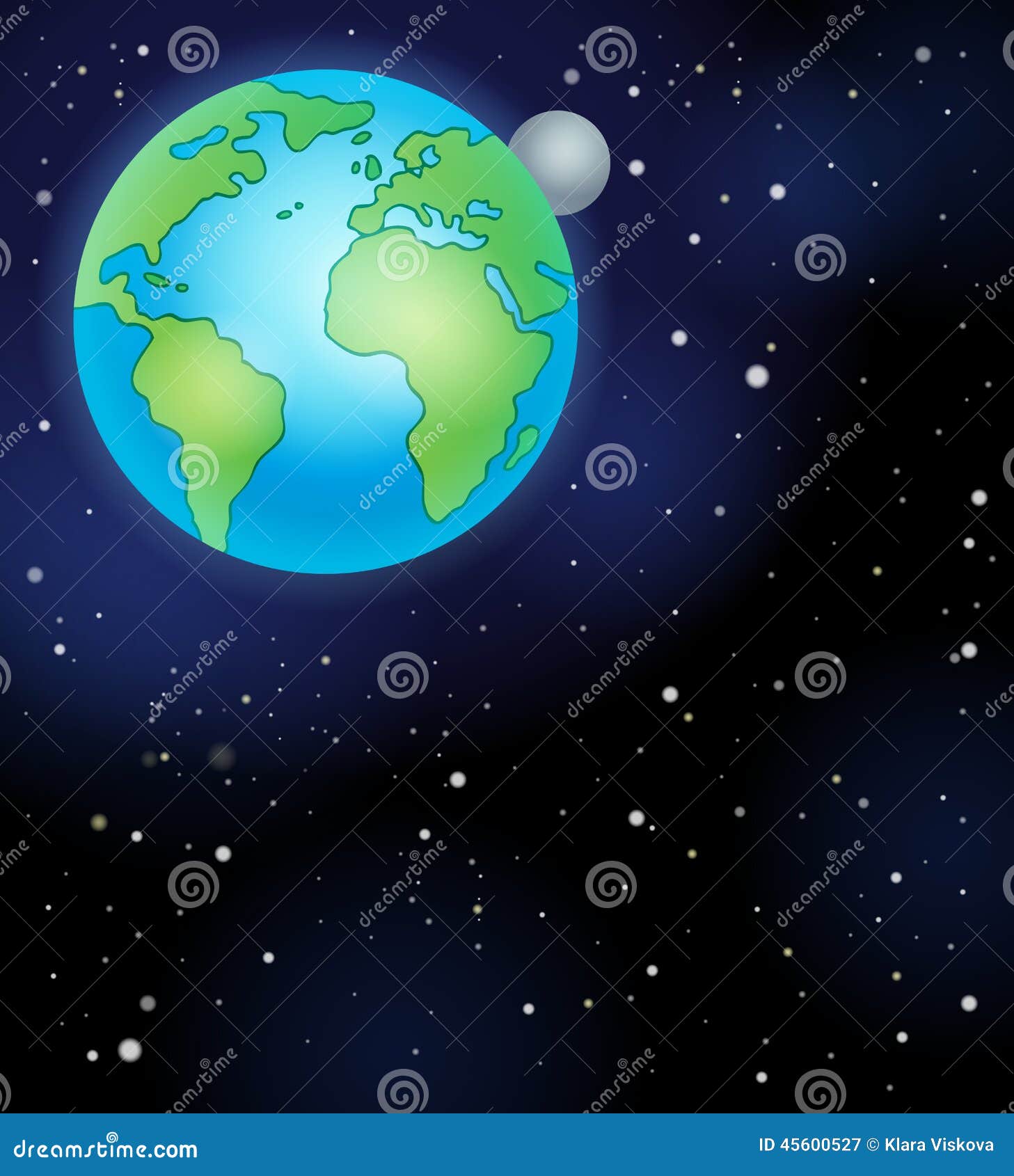 Image with space theme 5 stock vector. Illustration of eps10 - 45600527