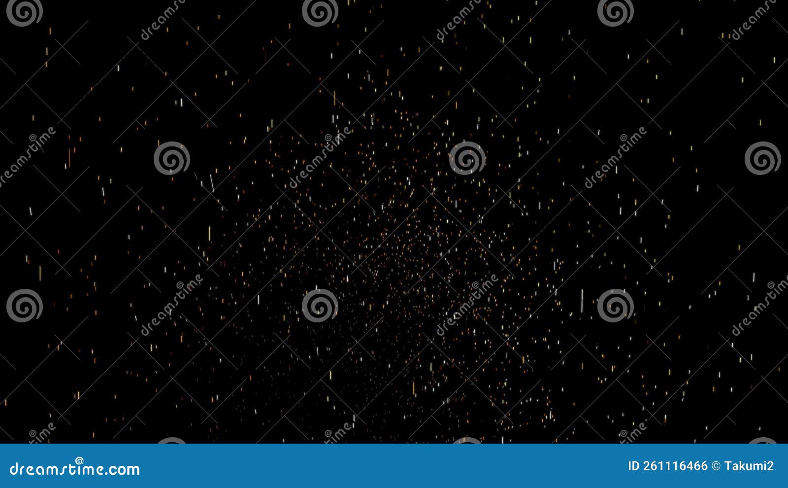 Particles Spring Up on a Black Background Stock Illustration ...