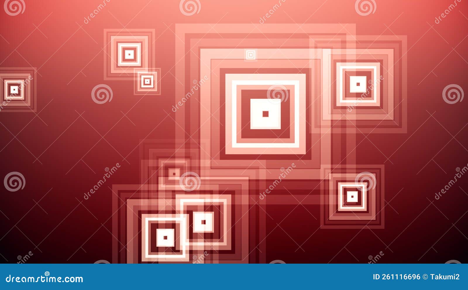Squares Spring Up on a Colorful Background Stock Illustration ...