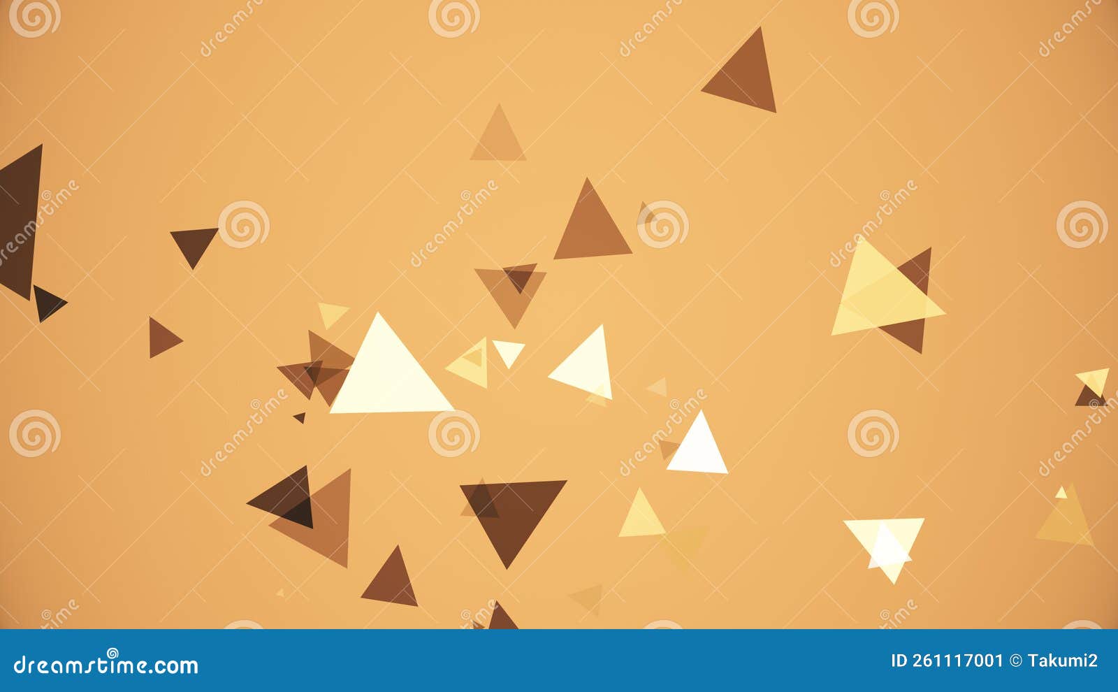 Triangles Spring Up on a Colorful Background Stock Illustration ...