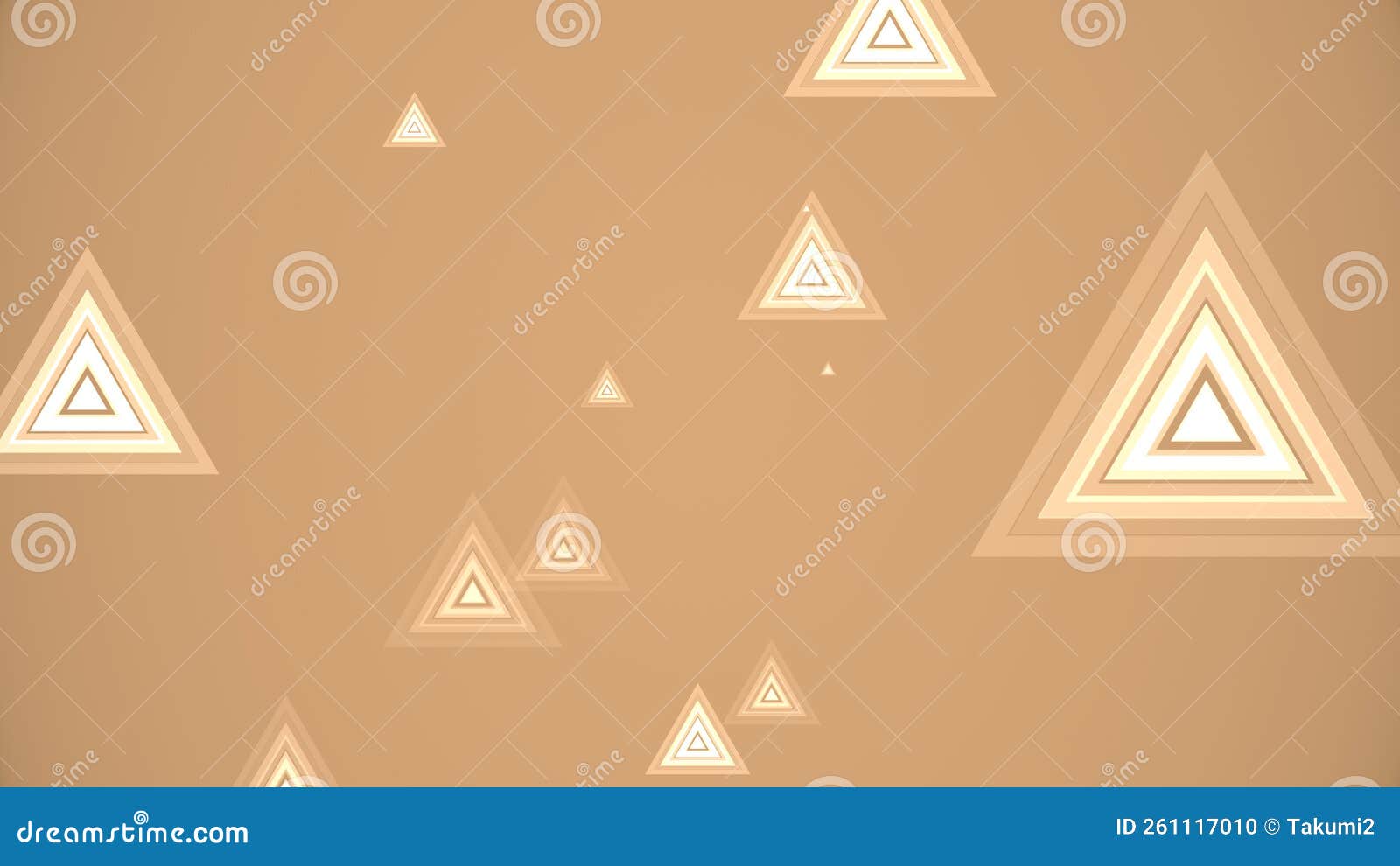 Triangles Spring Up on a Colorful Background Stock Illustration ...