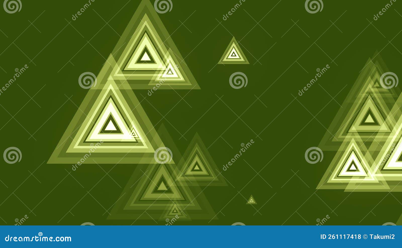Triangles Spring Up on a Colorful Background Stock Illustration ...