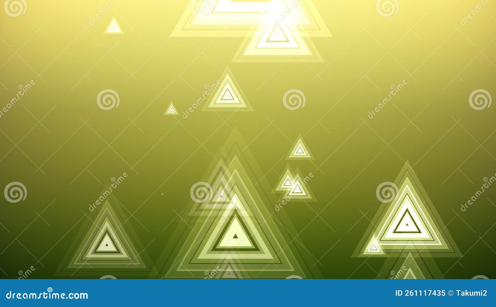 Triangles Spring Up on a Colorful Background Stock Illustration ...