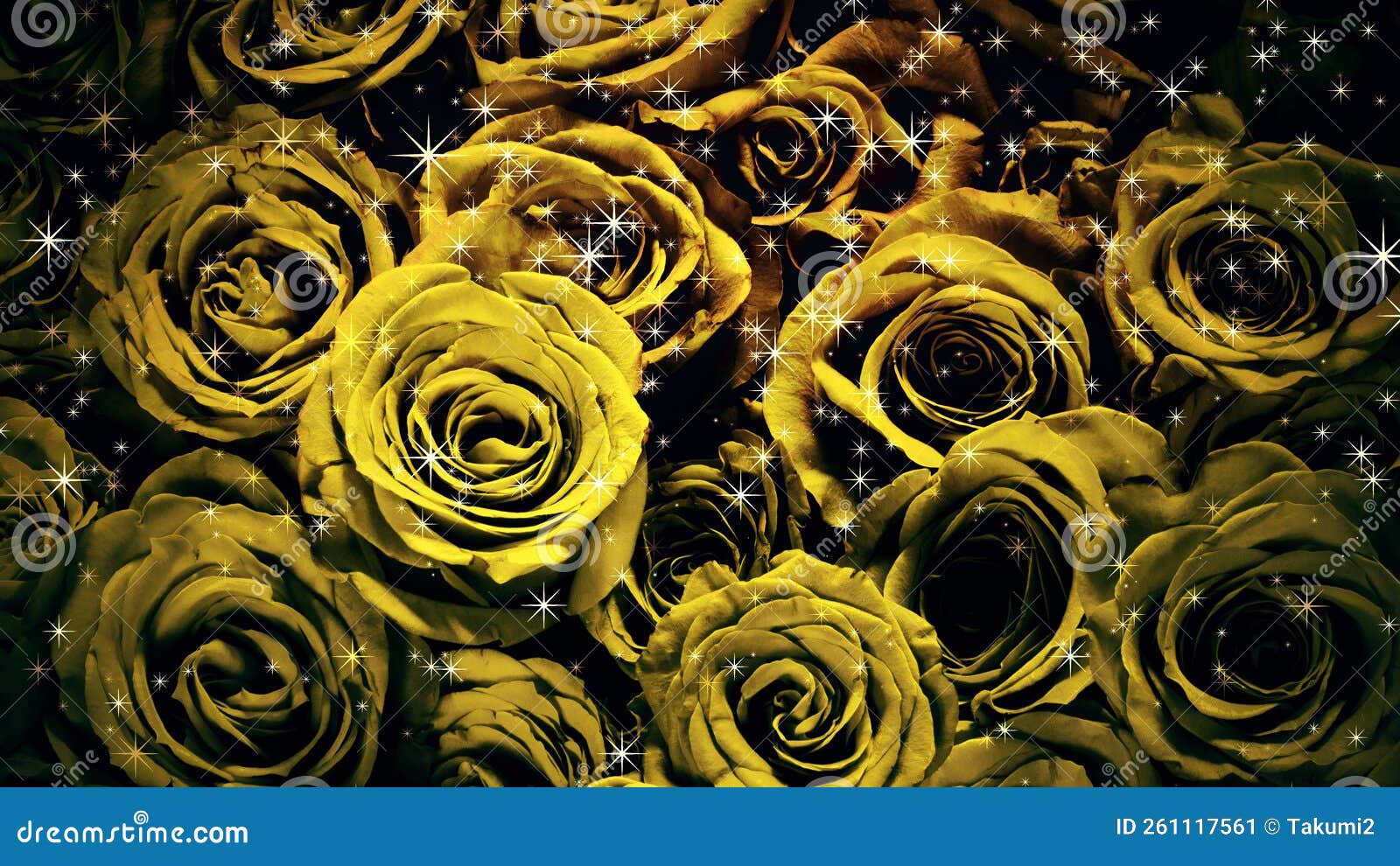 Image of Sparkling Roses on a Background Stock Image - Image of ...