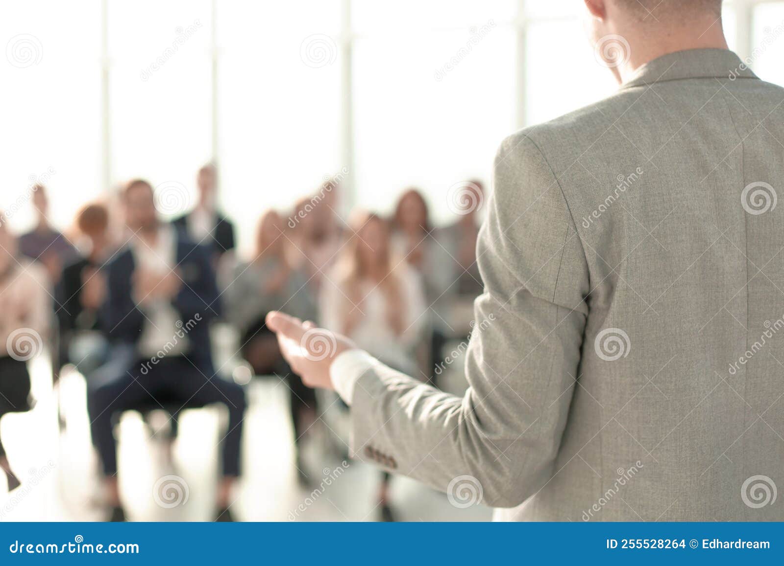 Image of a Speaker Giving a Lecture at a Business Seminar Stock Photo ...