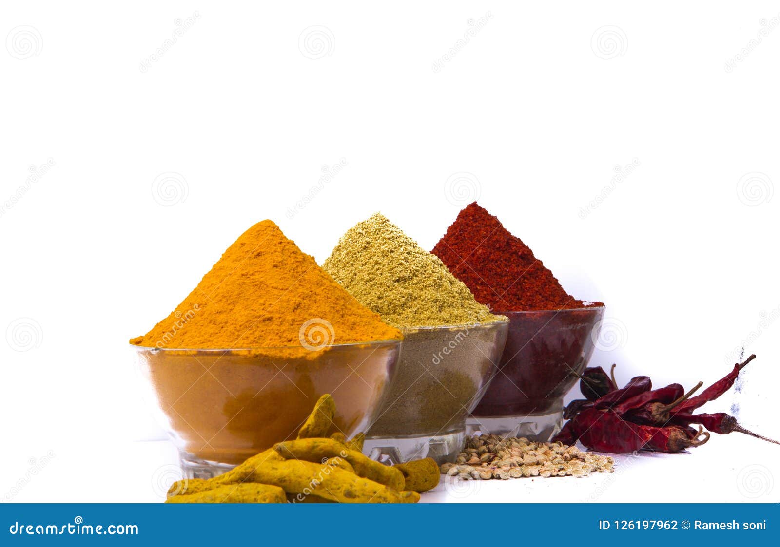 Indian powder isolated. stock photo. Image of curry - 126197962
