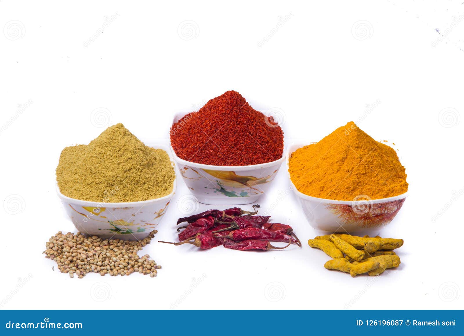 Indian powder isolated. stock image. Image of aroma - 126196087