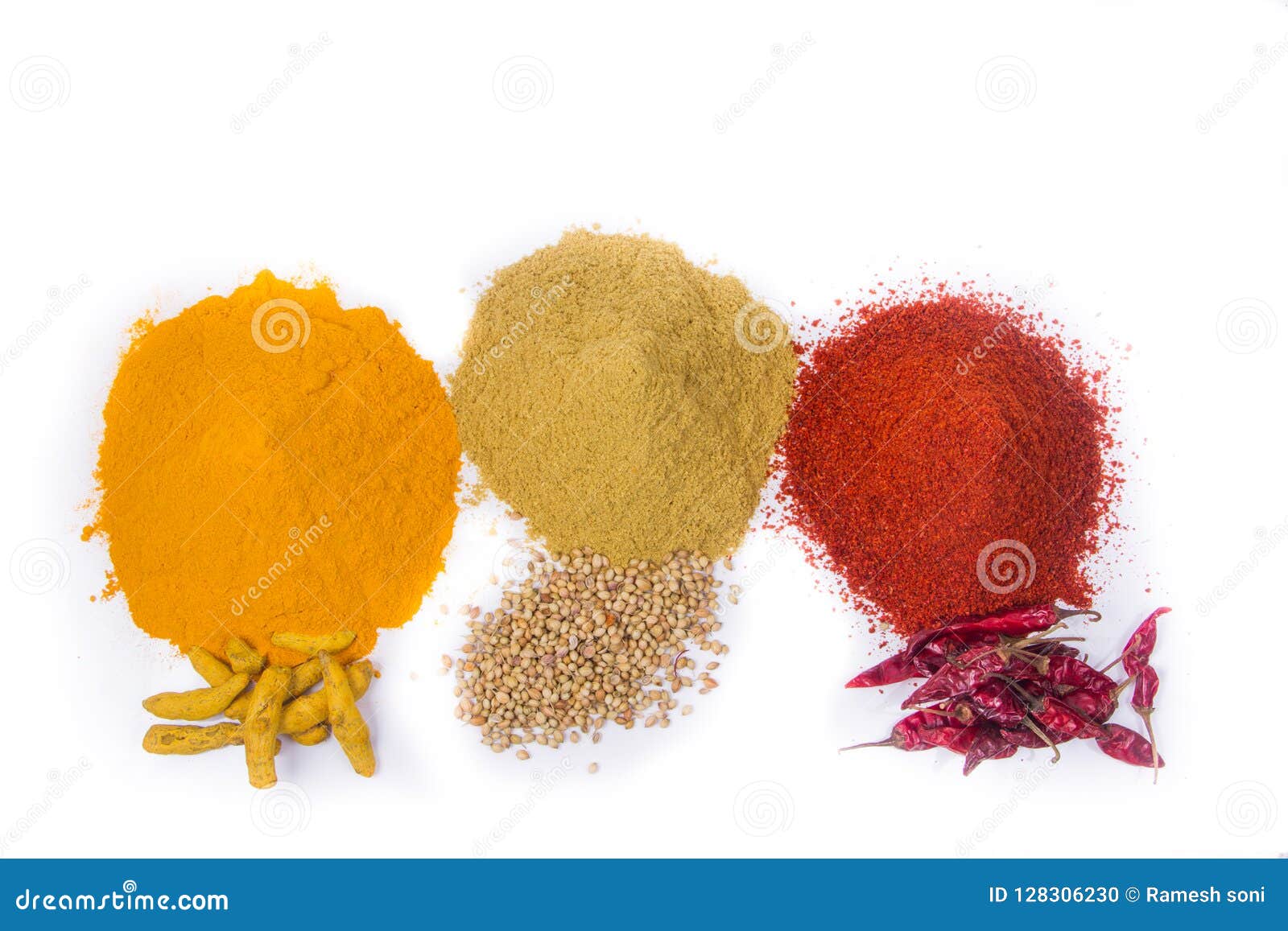 Indian powder isolated. stock photo. Image of ingredient - 128306230