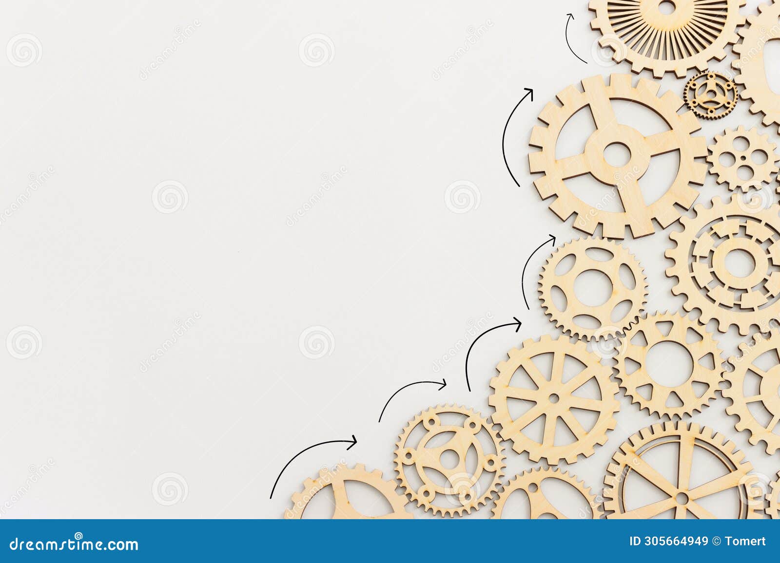 Image of Spinning Gears on a White Background Stock Image - Image of ...