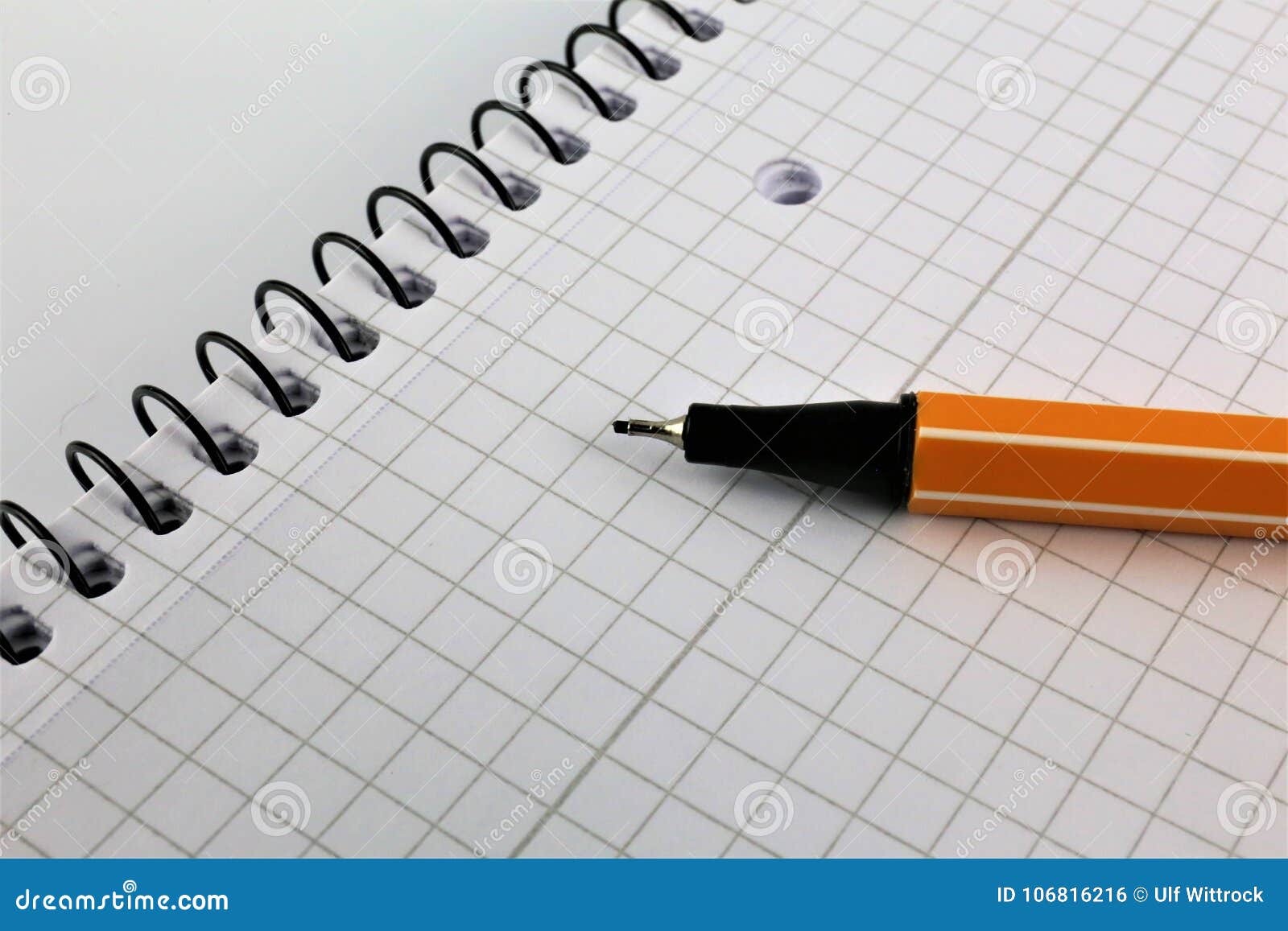 An Image of a Spiral Notebook with Copy Space Stock Photo - Image of ...
