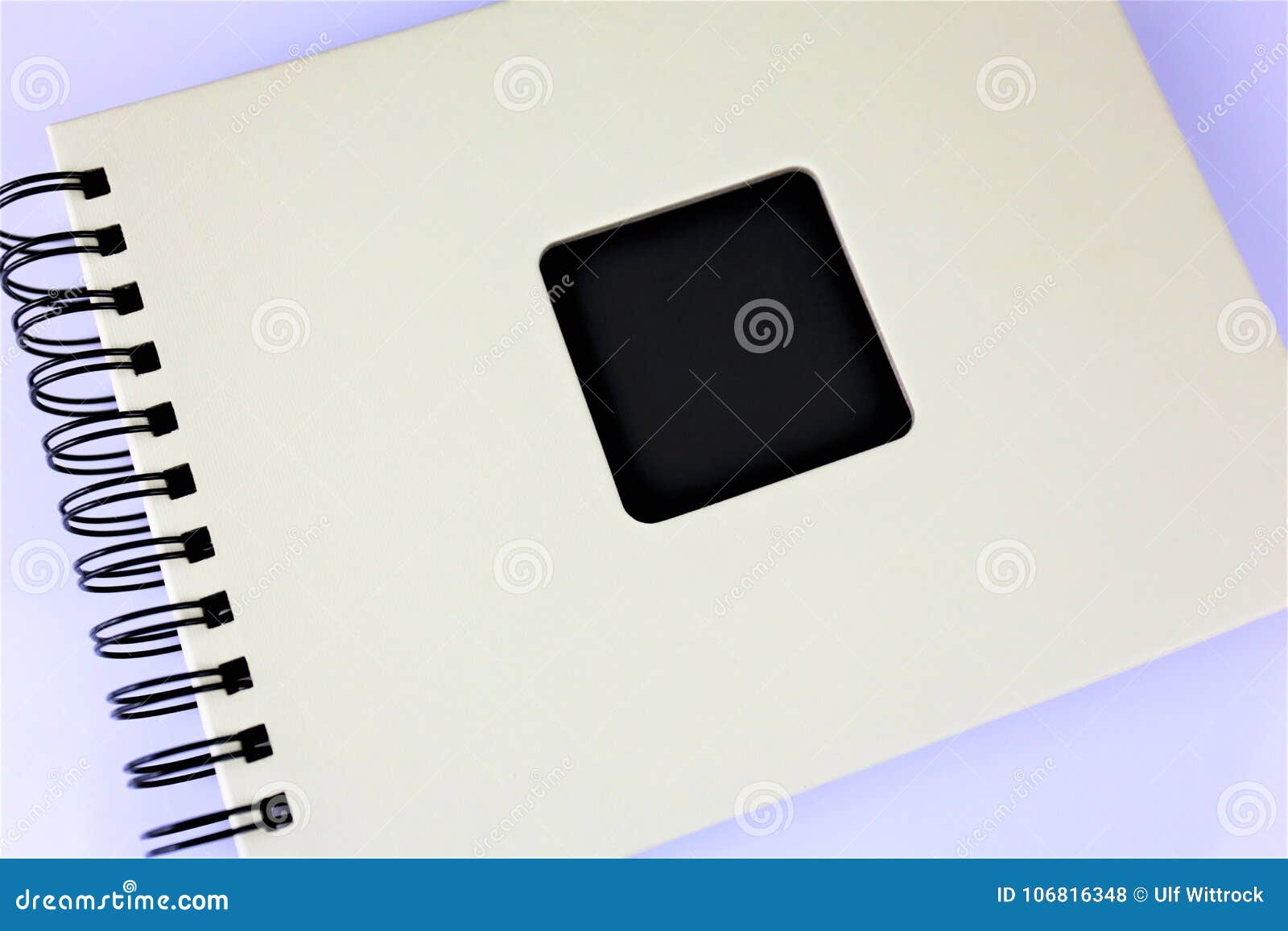 An Image of a Spiral Notebook with Copy Space Stock Photo - Image of ...