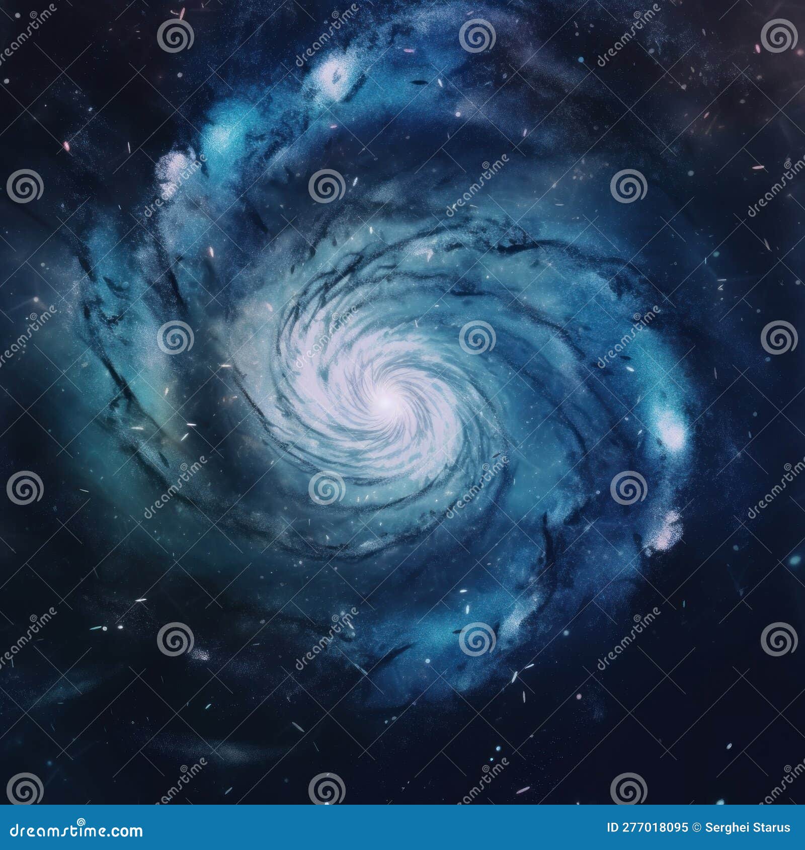An Image of a Spiral in the Sky. AI Generative Image. Stock ...