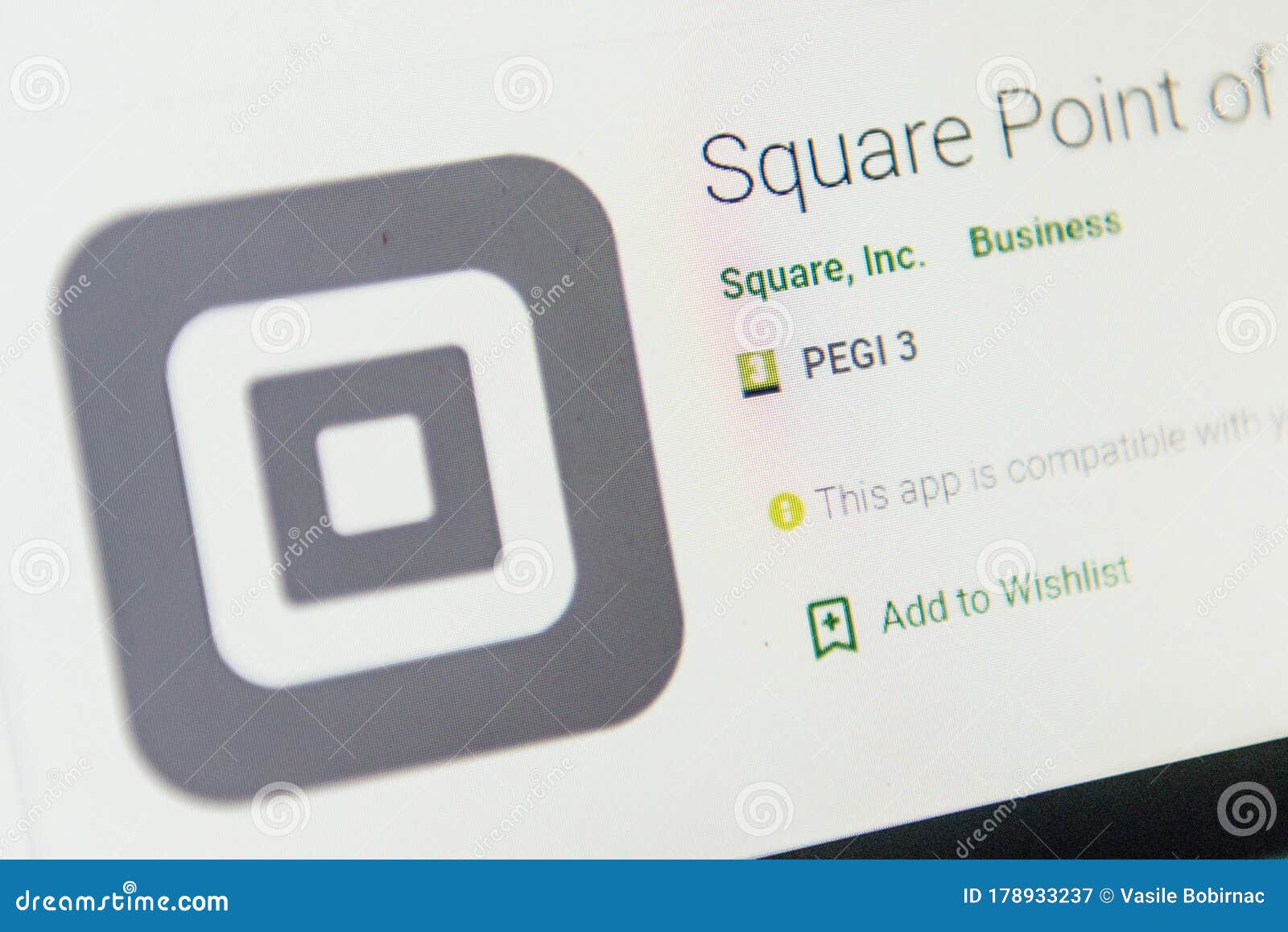 Square App Icon. Selective Focus. Editorial Photography - Image of ...