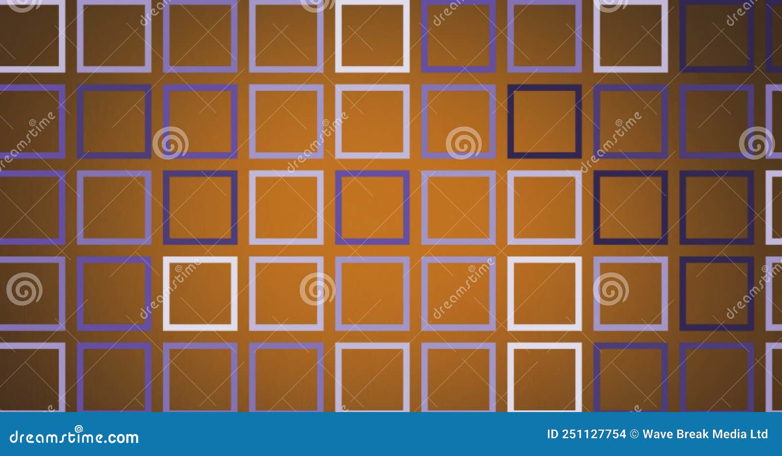 Image of Squares Moving Over Orange Background Stock Illustration ...