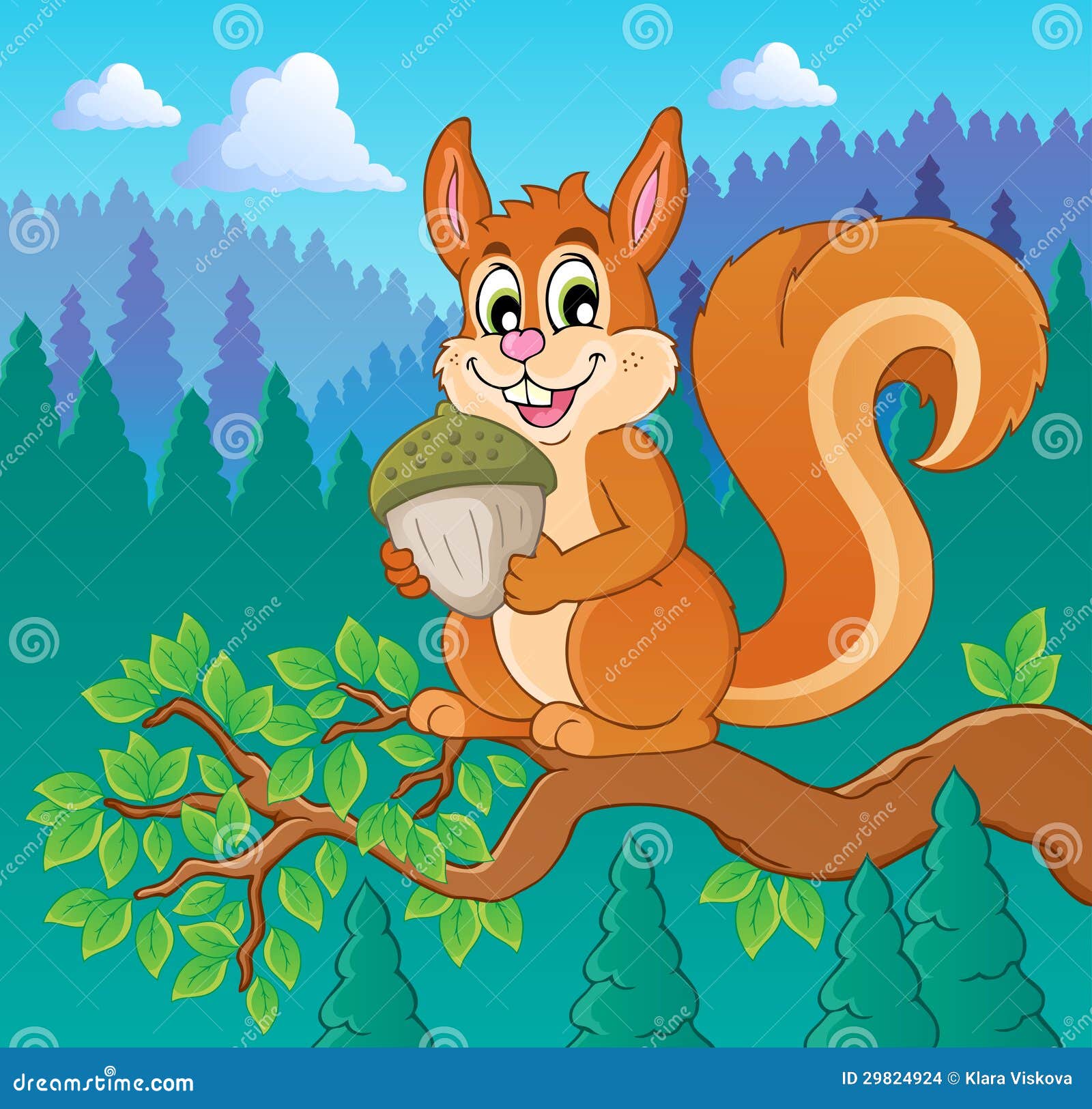 Image with Squirrel Theme 2 Stock Vector - Illustration of design ...
