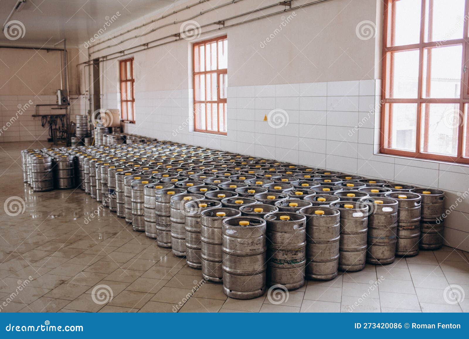 Image of a Stack of Beer Barrels. Beer Factory Stock Photo - Image of ...