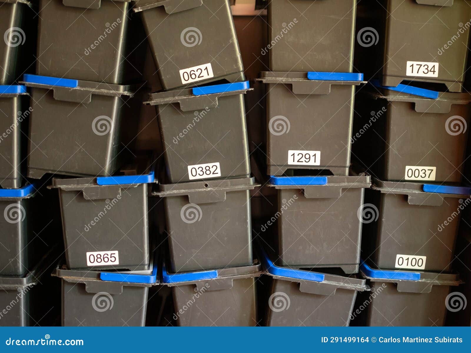 Stacked Storage Boxes with Numbering Showing Order and Organization in ...
