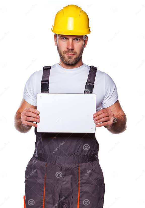 Image of enginer stock photo. Image of helmet, isolated - 112957762