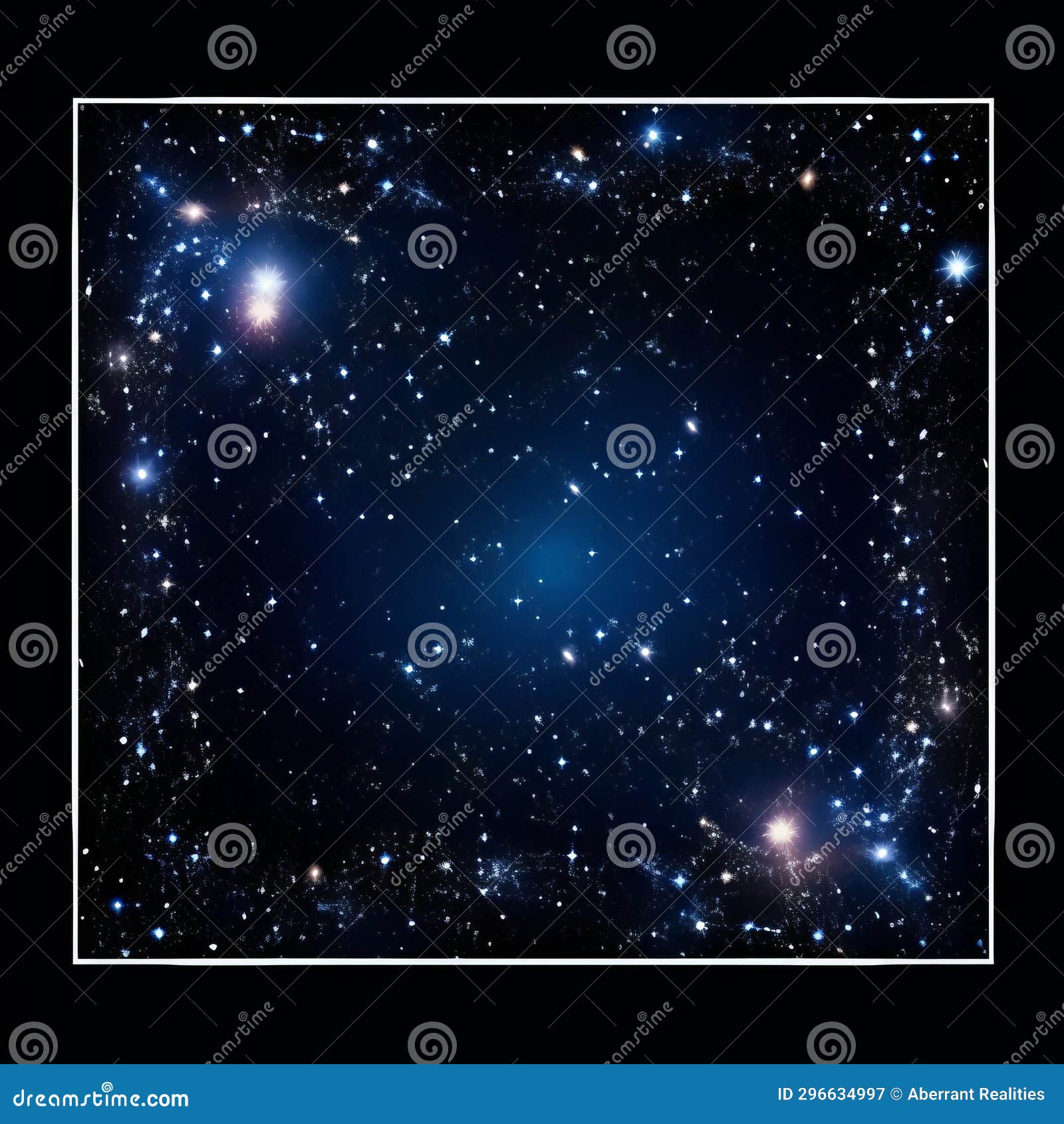 An Image of a Star Cluster in the Night Sky Stock Illustration ...